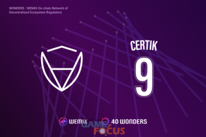 위메이드, 위믹스3.0 노드 카운슬 파트너에 ‘서틱’(CertiK) 합류… 고유 번호 ‘WONDER 9’ : Global No.1 Game Media 게임포커스